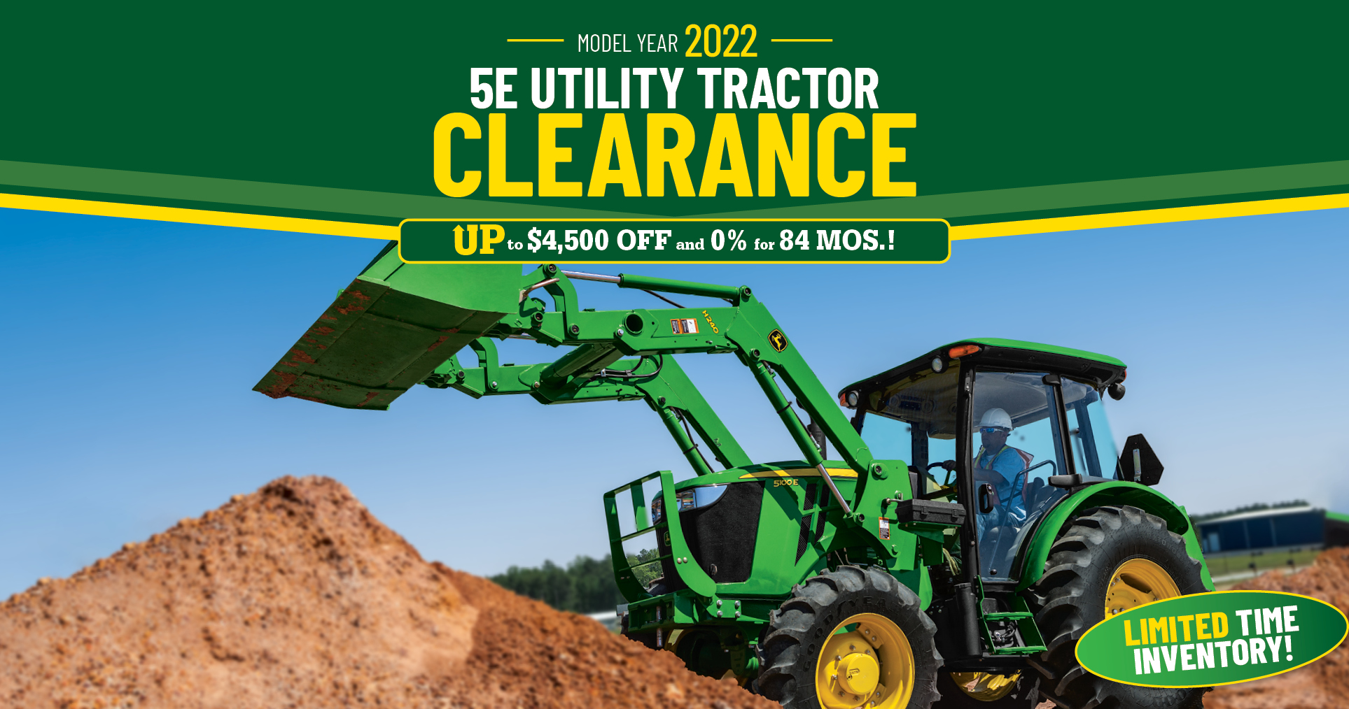 5E Utility Tractor Clearance | AGUP Equipment